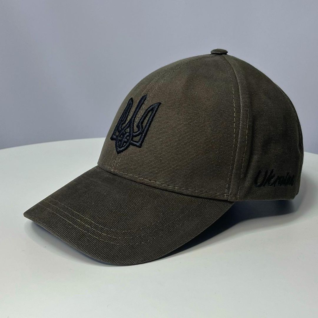 Ukrainian Hat with Embroidered Ukrainian Trident (кепка патріотична ...